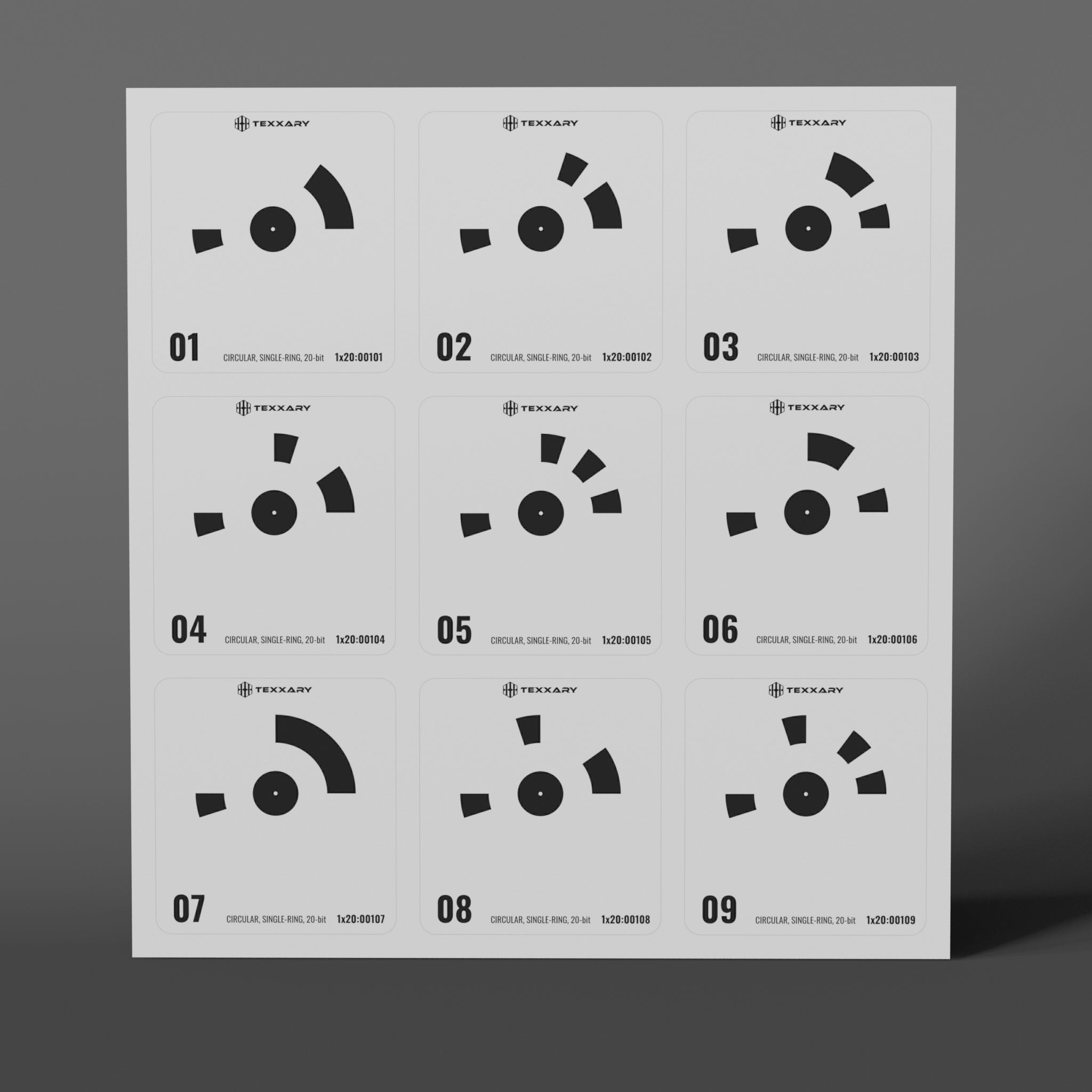 Coded Targets Sticker Sheet – Texxary